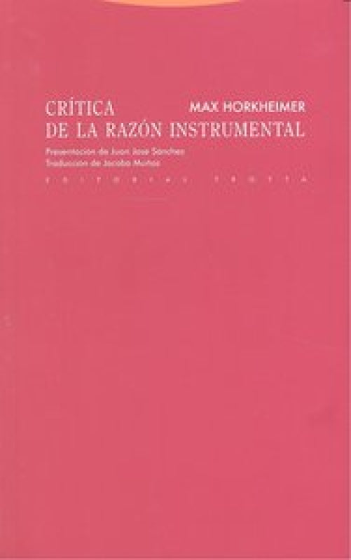Critica De La Razon Instrumental – Bukz
